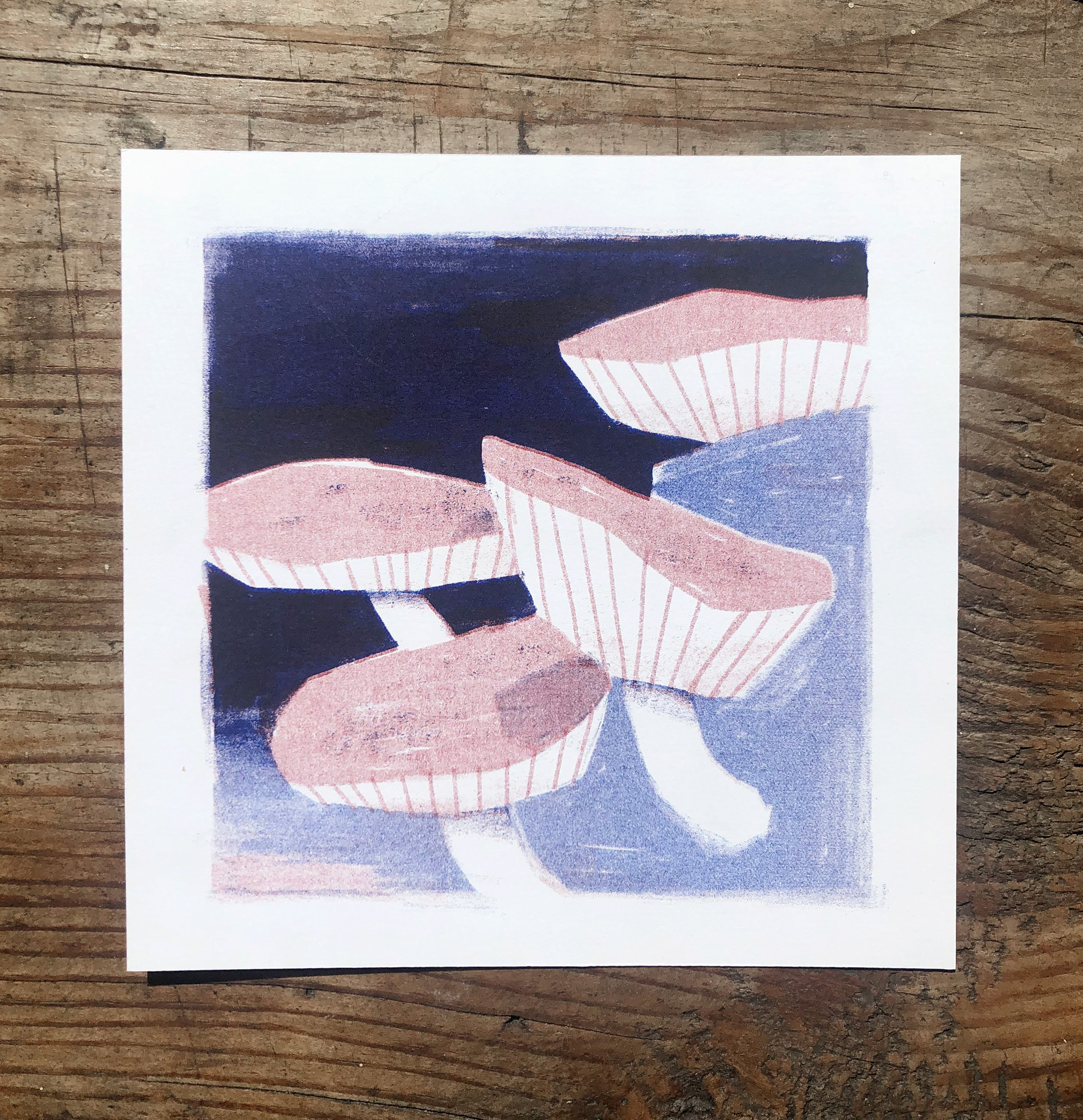 Series of 4 Print in 2-color Risography Risograph Print - Etsy UK