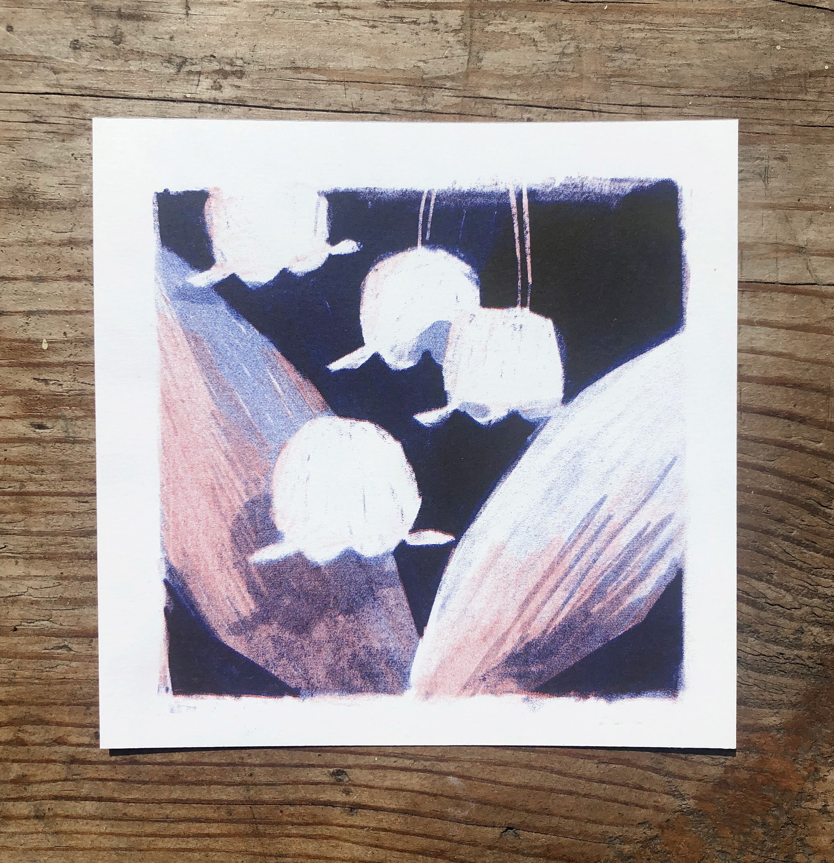 Series of 4 Print in 2-color Risography Risograph Print - Etsy UK