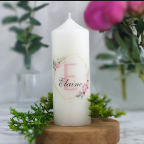 Monogram Candle - Etsy