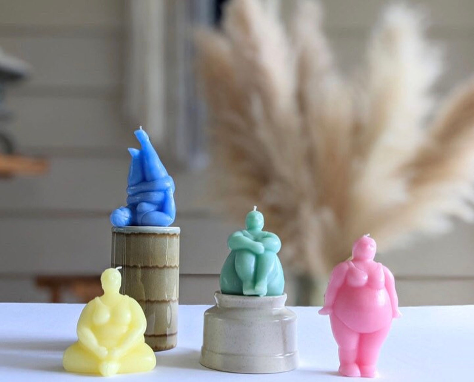 Female Body Positive Candle Galentine Yoga Lover Teacher - Etsy