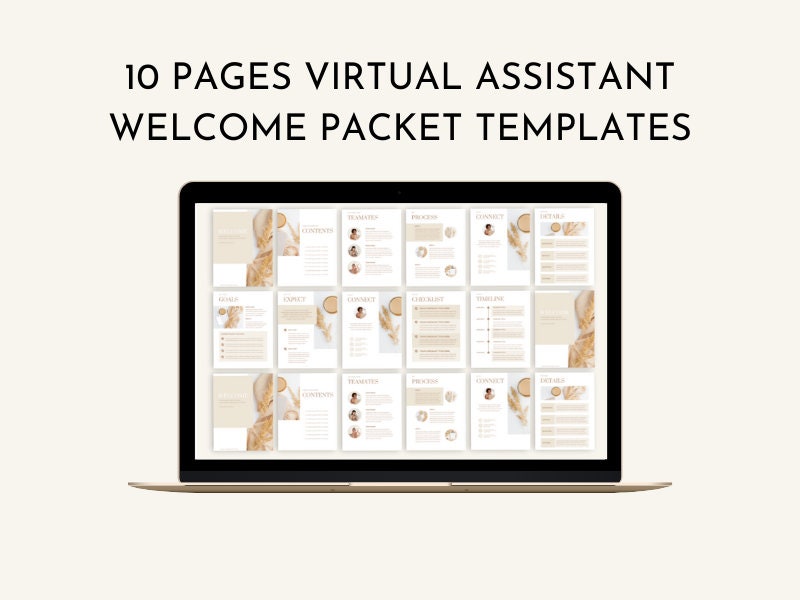 Virtual Assistant Welcome Packet Template, Virtual Assistant Onboarding ...