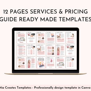 Services and Pricing Guide Template, Portfolio Template, Pricing ...