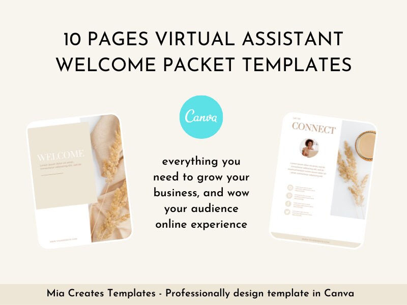 Virtual Assistant Welcome Packet Template, Virtual Assistant Onboarding ...