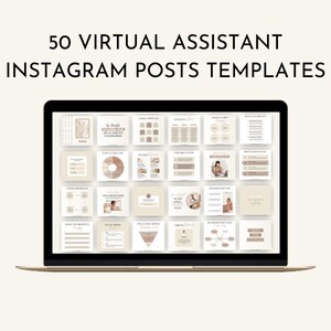 Virtual Assistant Instagram Posts Templates, Virtual Assistant, VA ...