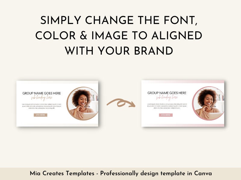 Facebook Group Templates, Editable Canva Templates, Facebook Post ...