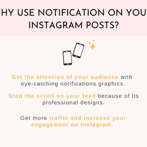 Instagram Notification Post Templates for Canva, Reminders, Alerts ...
