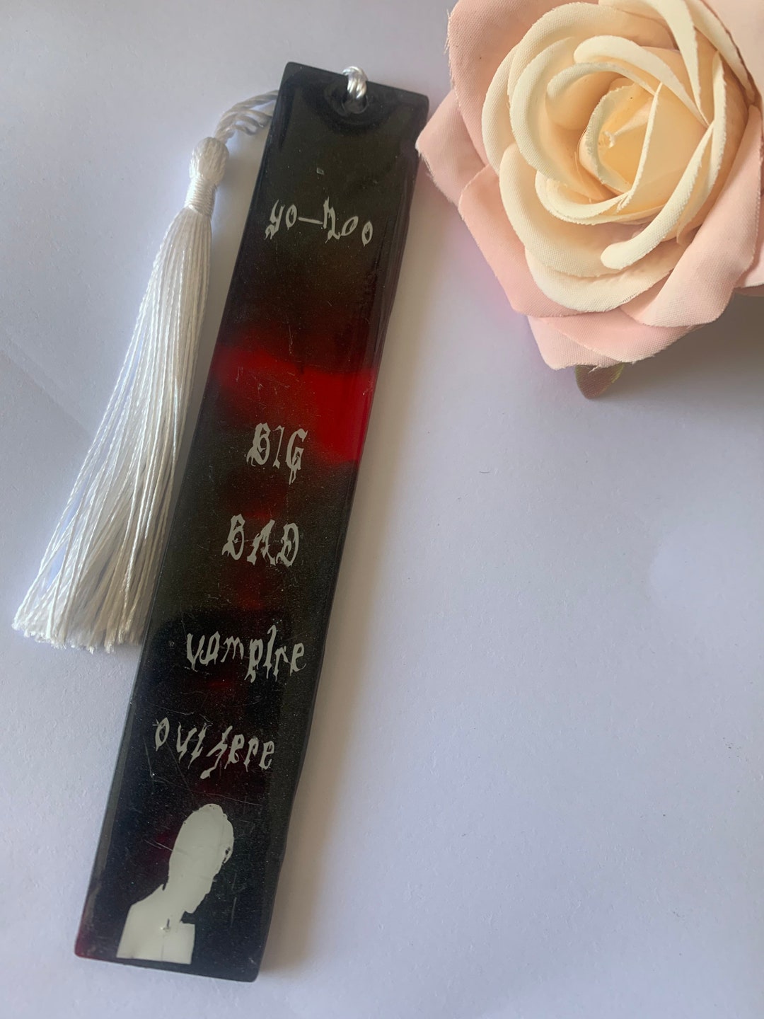 The Diaries Damon Salvatore Hello Brother Siluette Bookmark Resin Hand ...