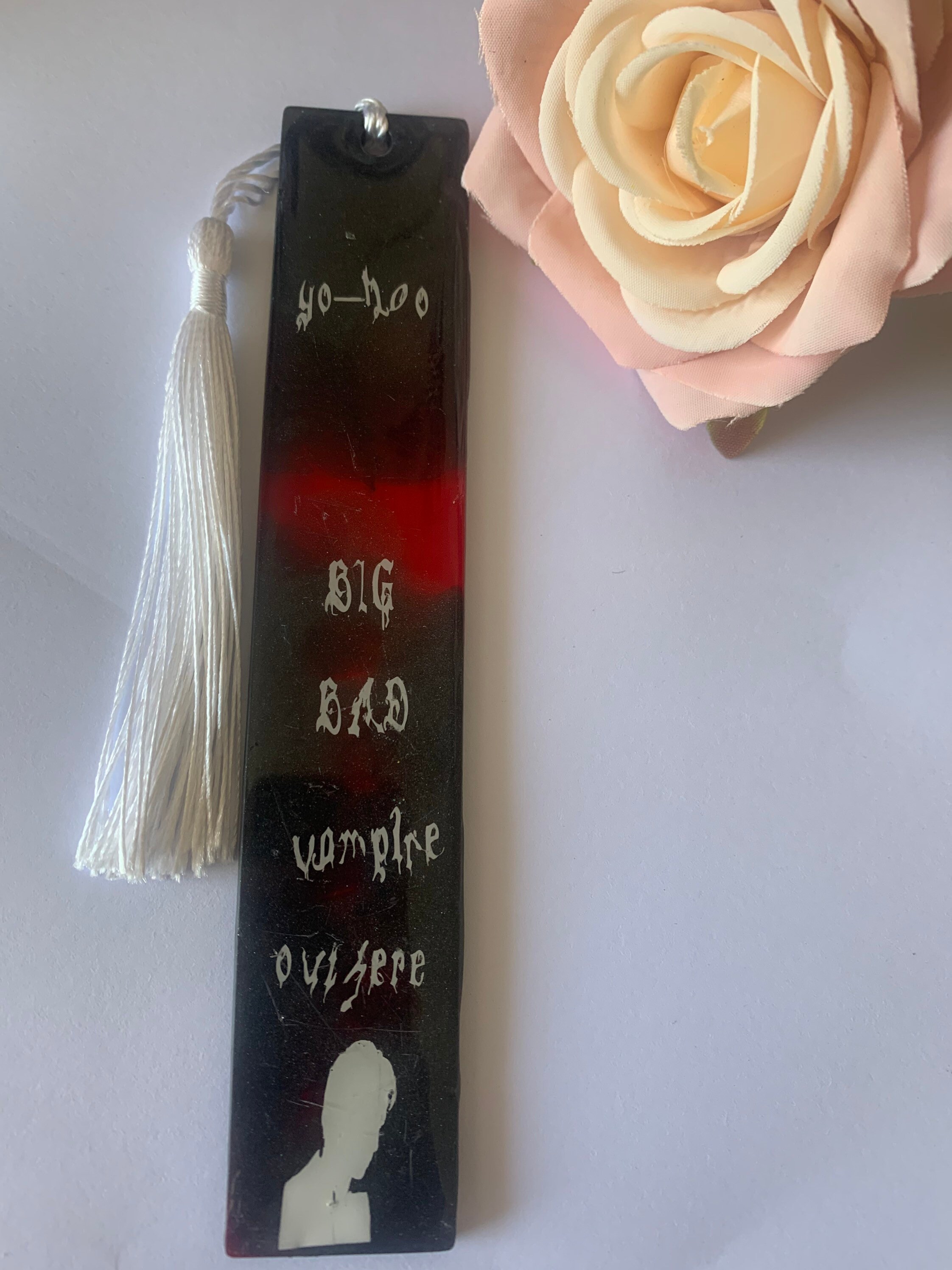 The Diaries Damon Salvatore Hello Brother Siluette Bookmark Resin Hand ...