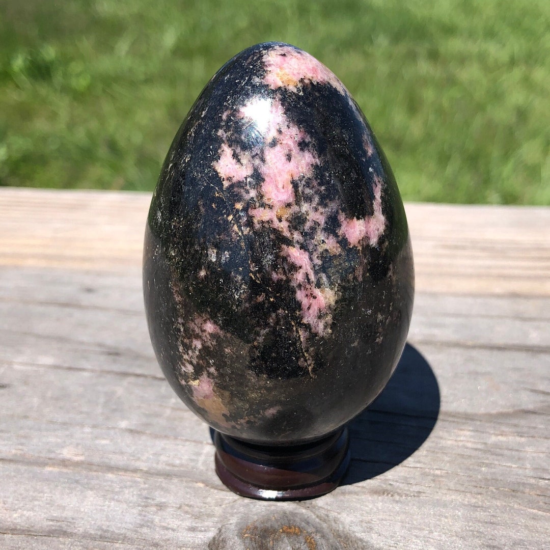 Rhodonite Egg Promote Emotional Healing, Forgiveness, and Unconditional ...