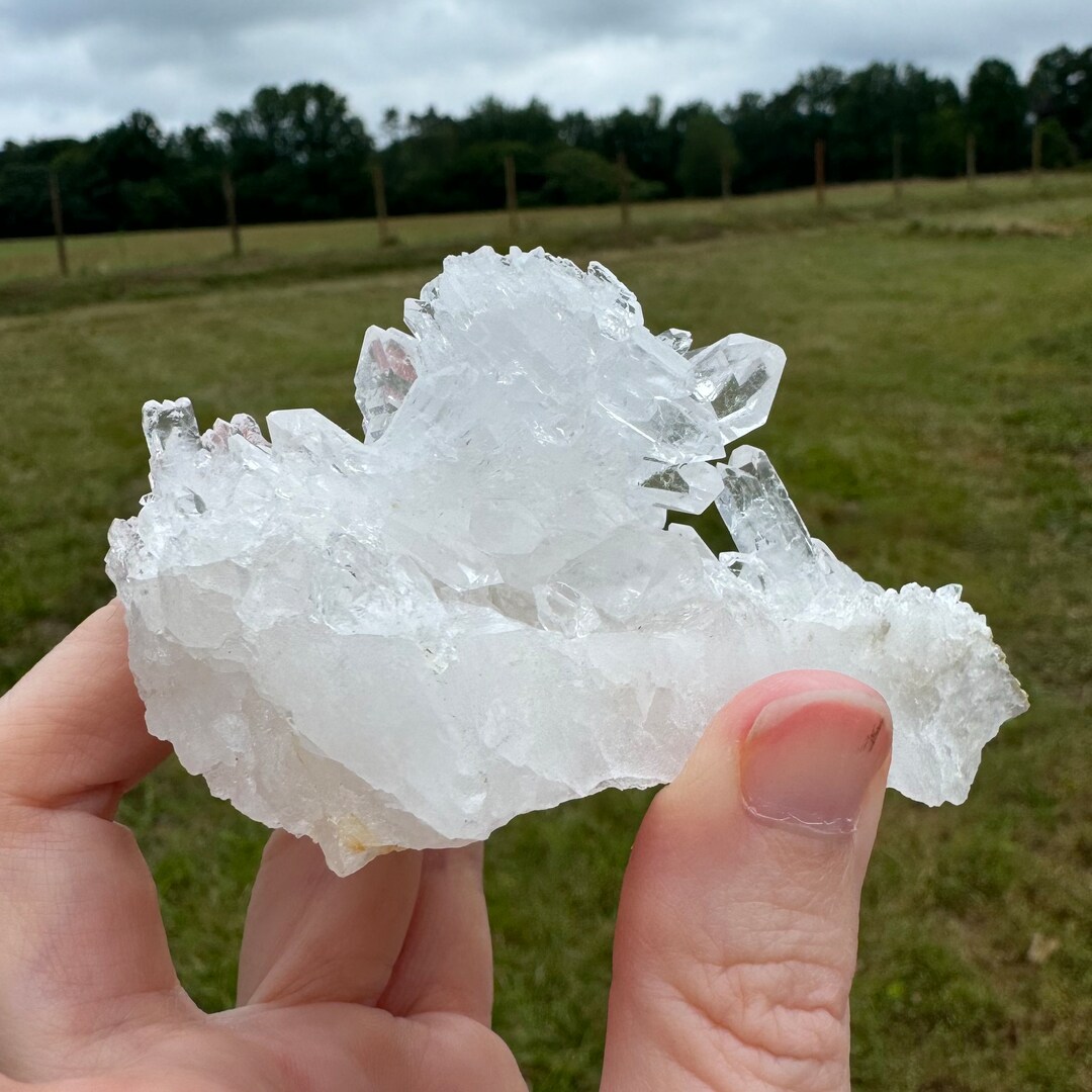 Clear Quartz Cluster, High Grade, for Amplification of Energy, Raw ...