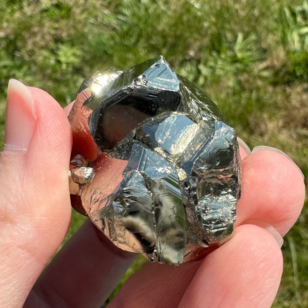 Cubed Pyrite Cluster - Natural Fool's Gold for Wealth, Protection, and ...