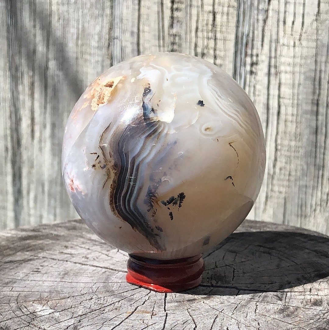 Banded Agate Sphere | Banded Agate Crystal | Agate Sphere | Crystal ...