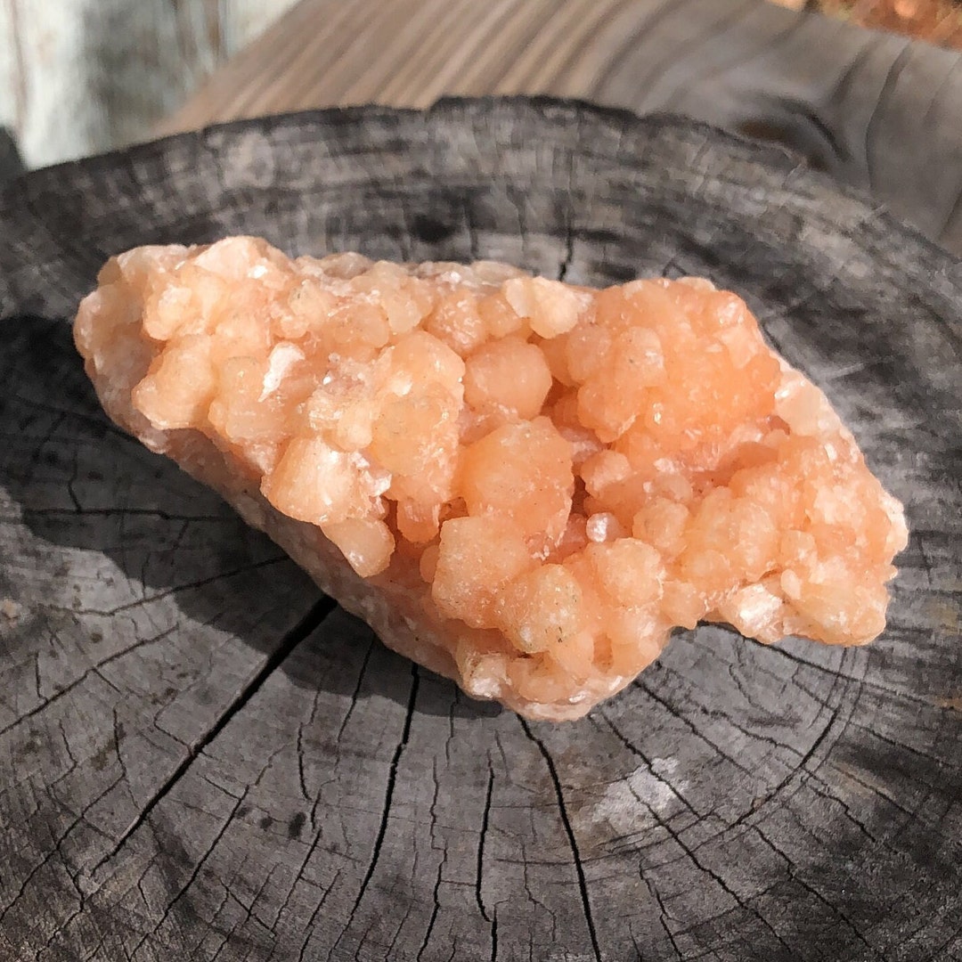 Zeolite Cluster Orange Stilbite Crystal Healing Sacral Chakra Emotional ...