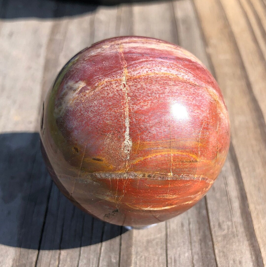 Petrified Wood Sphere for Ancient Wisdom and Grounding | Wood Sphere ...