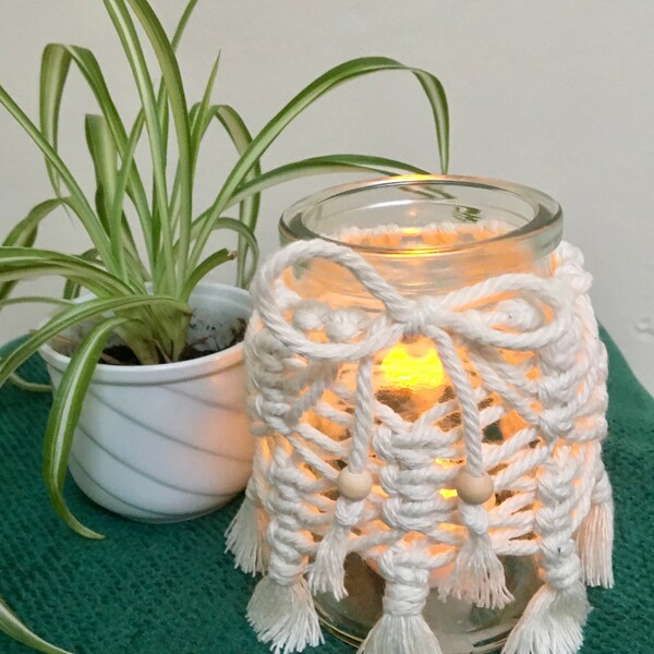 Macrame Jar - Etsy UK