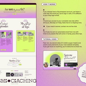 COSMO Squarespace 7.1 Fluid Website Template Ecommerce Shop & Course ...