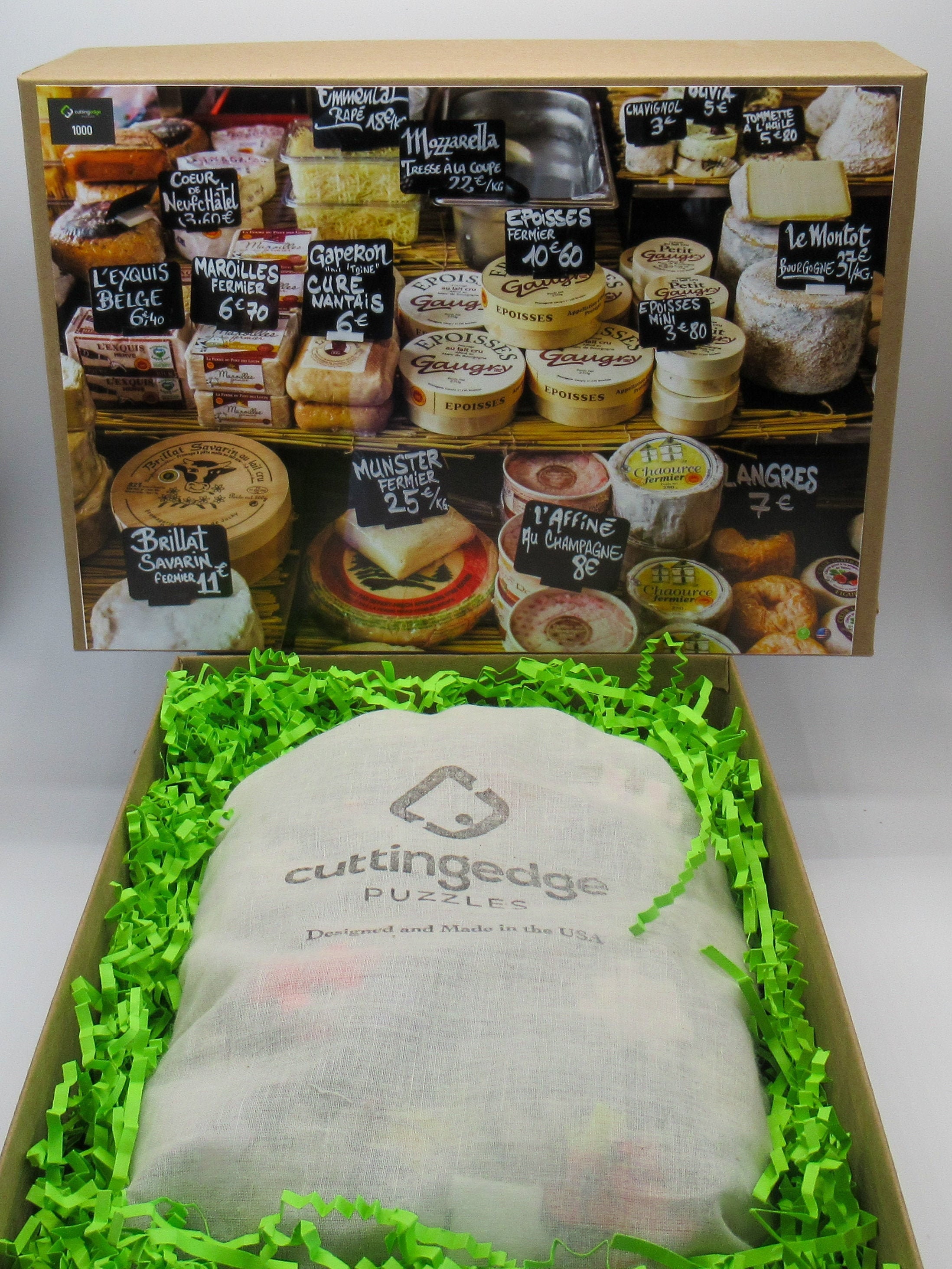 French Cheeses Puzzle, Learn French (300 or 1000 Piece) - Etsy