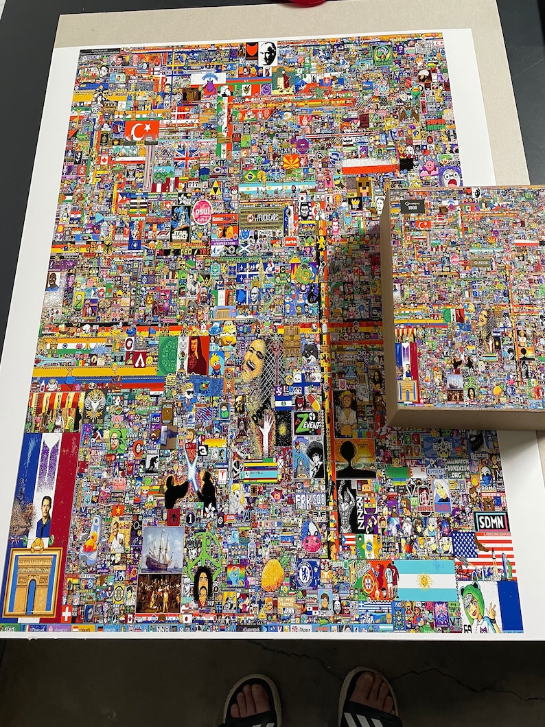 R/place - Social Canvas Experiment on Reddit 2022 - Etsy
