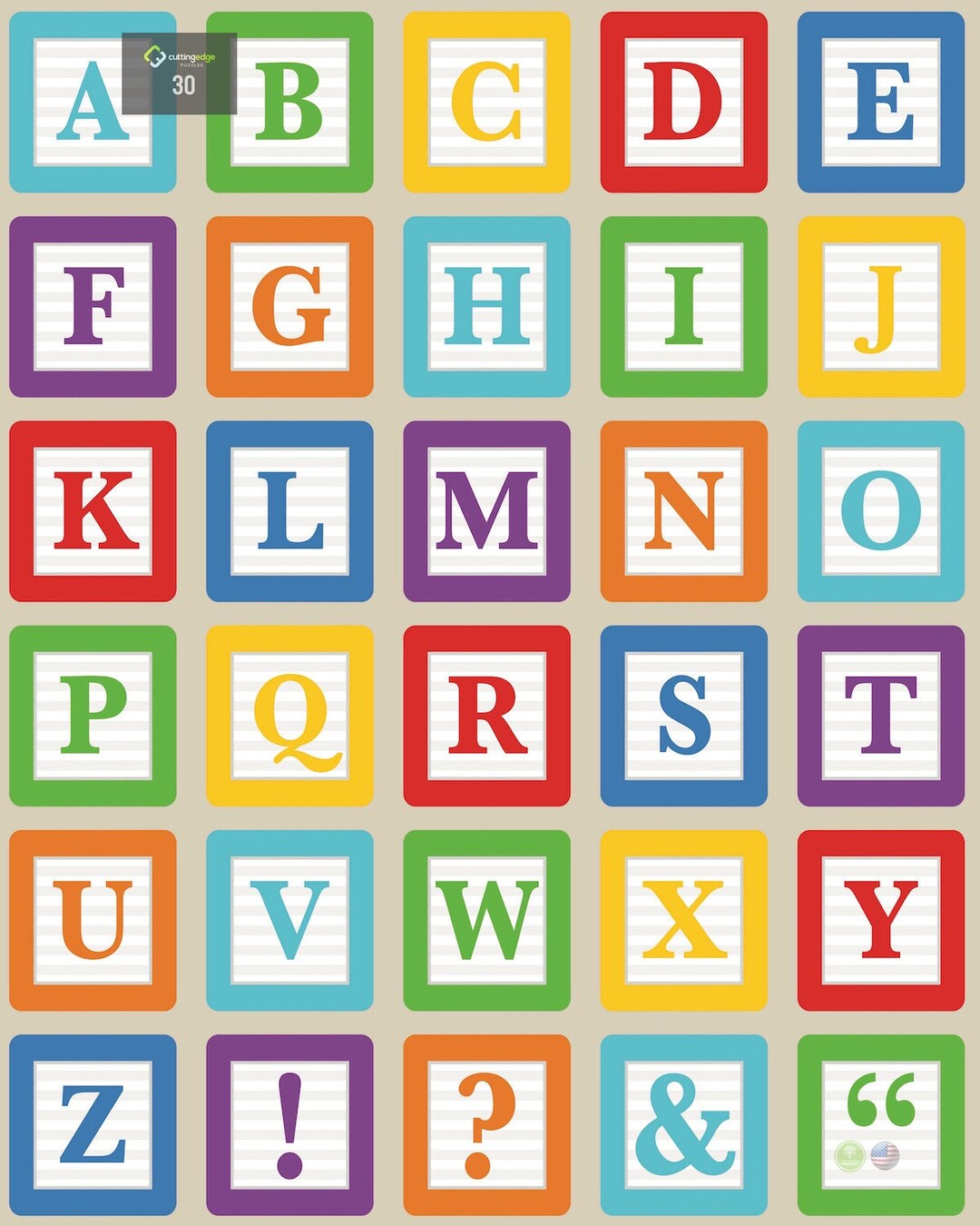 Alphabet Magnet Puzzle - Etsy