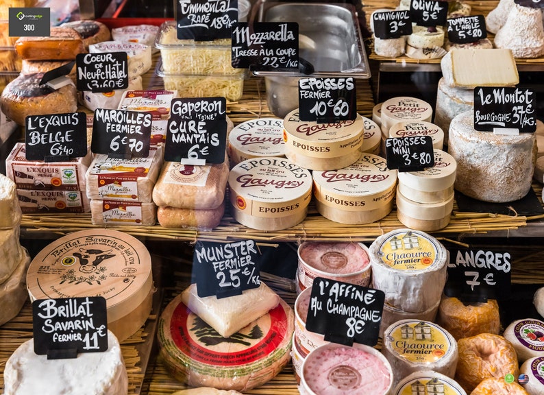 French Cheeses Puzzle, Learn French (300 or 1000 Piece) - Etsy