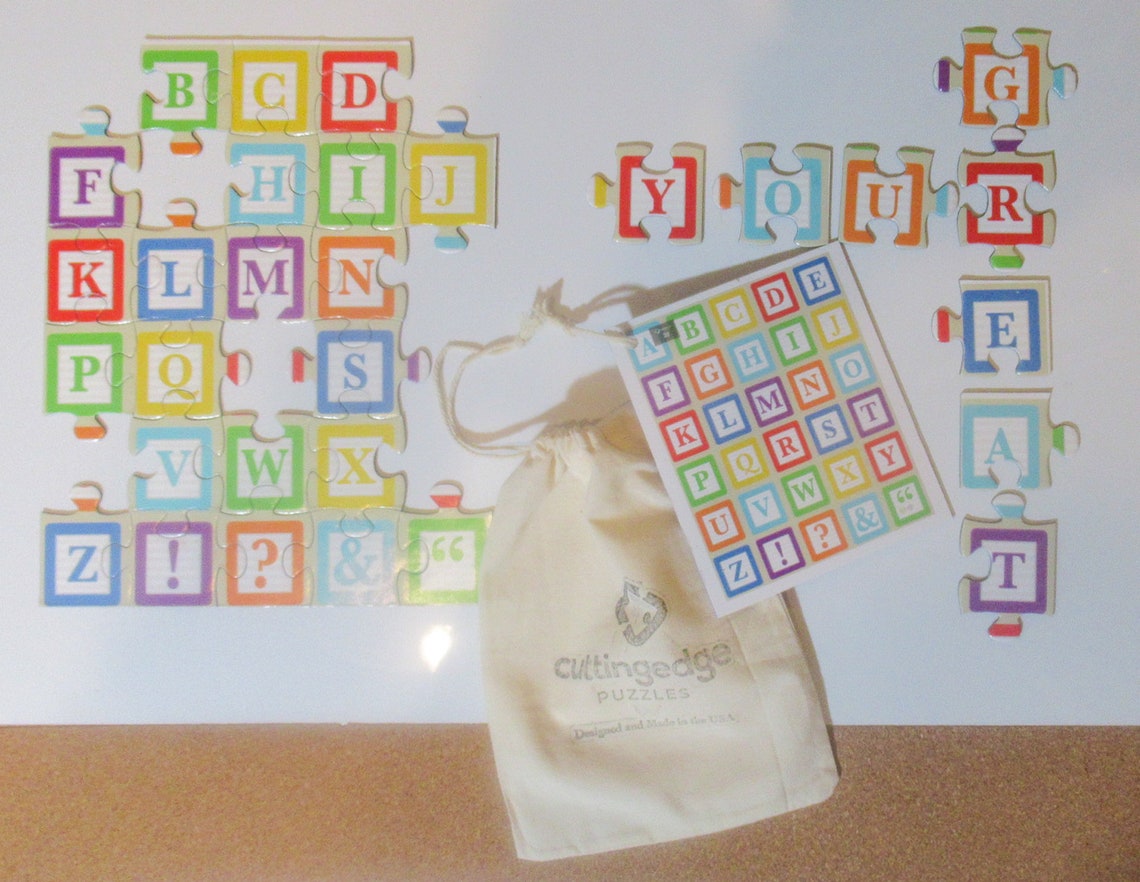Alphabet Magnet Puzzle - Etsy