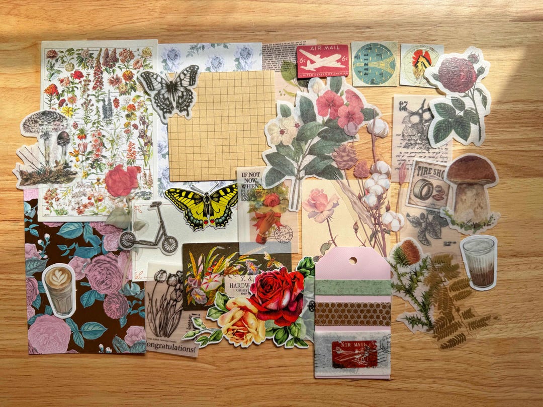 Scrapbooking Ephemera-junk Journal Kit, Scrapbooking Bundle, Vintage ...