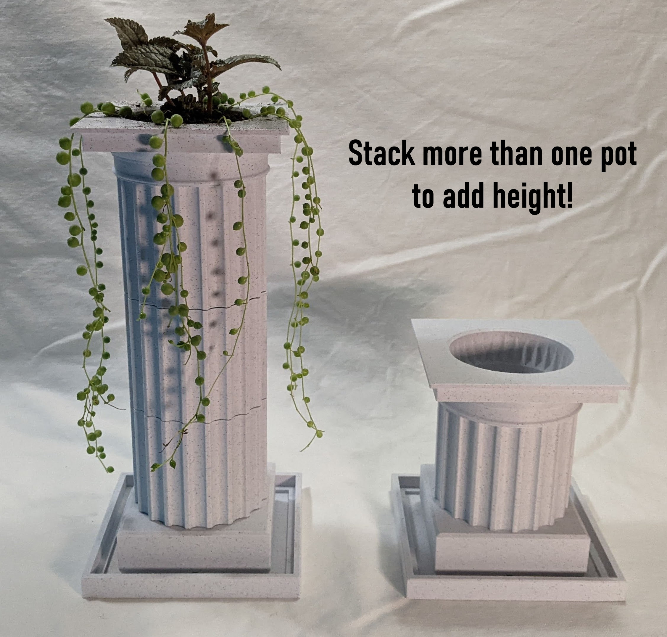 Roman Column Succulent Stacker Pot - Etsy