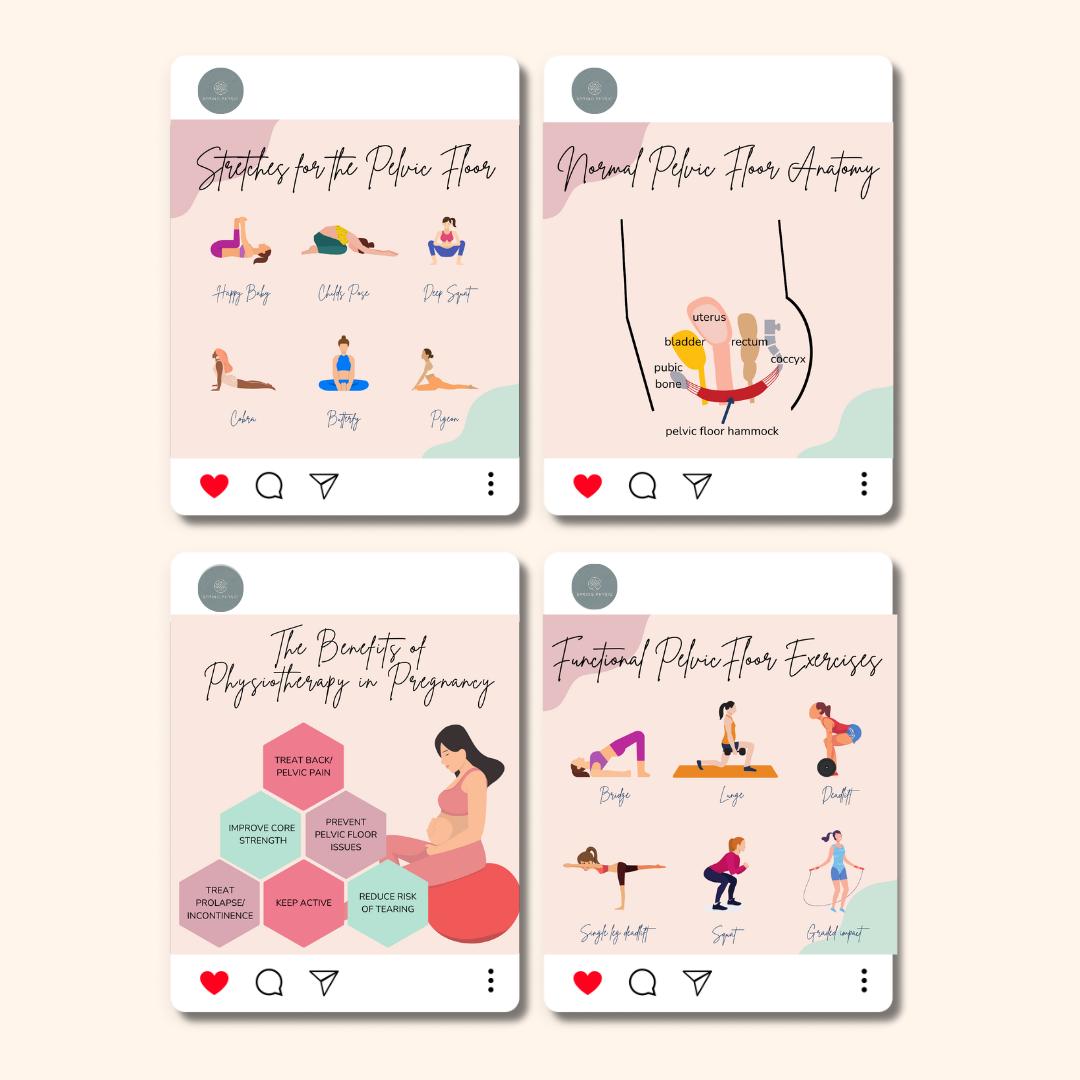 Pelvic Health Instagram Templates for Use With Canva Pro - Etsy