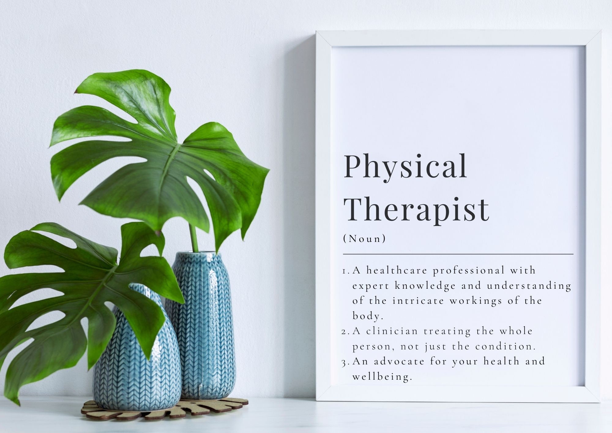 Physical Therapist Definition Poster | Physical Therapy Printables ...