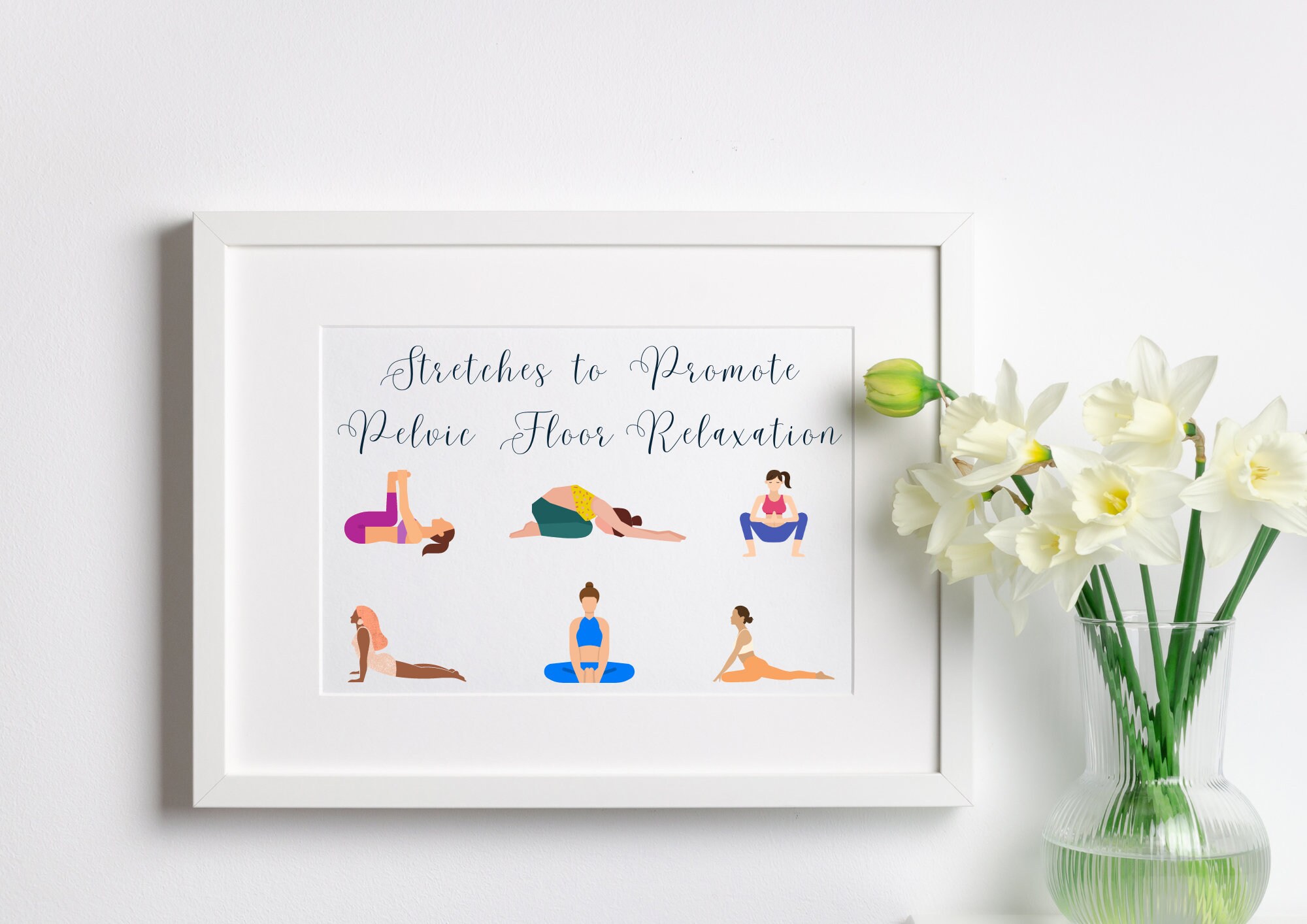Yoga Pelvic Floor Poster | Relaxation Yoga Poses | Pelvic Floor ...