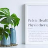 Physical Therapy Pelvic Floor Poster Pelvic Floor Physical Therapy Art ...