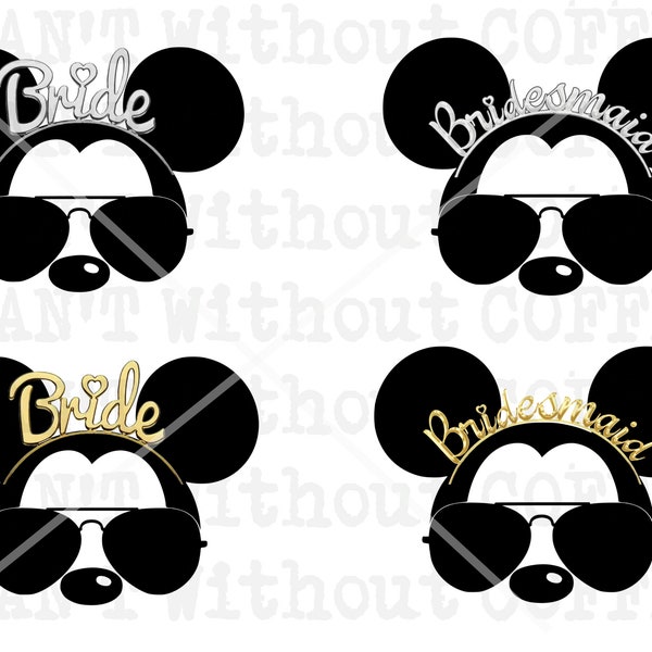 Minnie Mouse Bride Squad Svg - Etsy