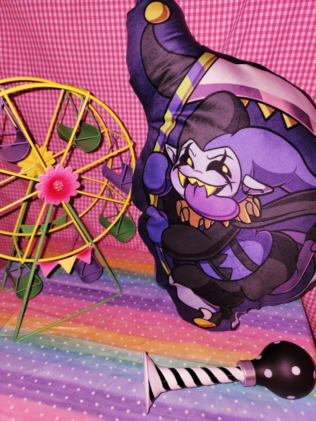 Jevil Plush Pillow Kawaii Cute Gamer Deltarune Undertale Clown ...