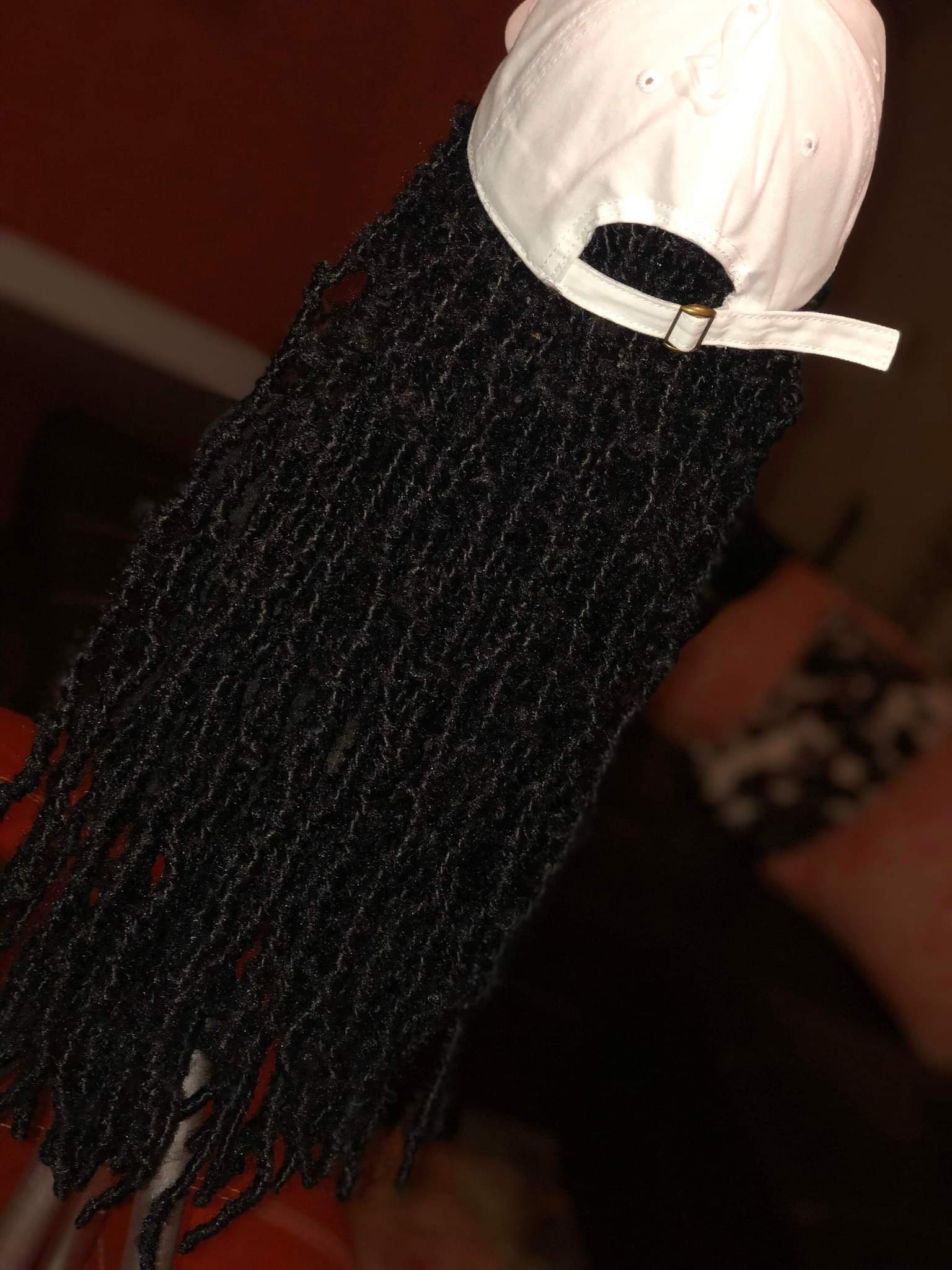 Braided Hat Wig,custom Distressed Locs - Etsy