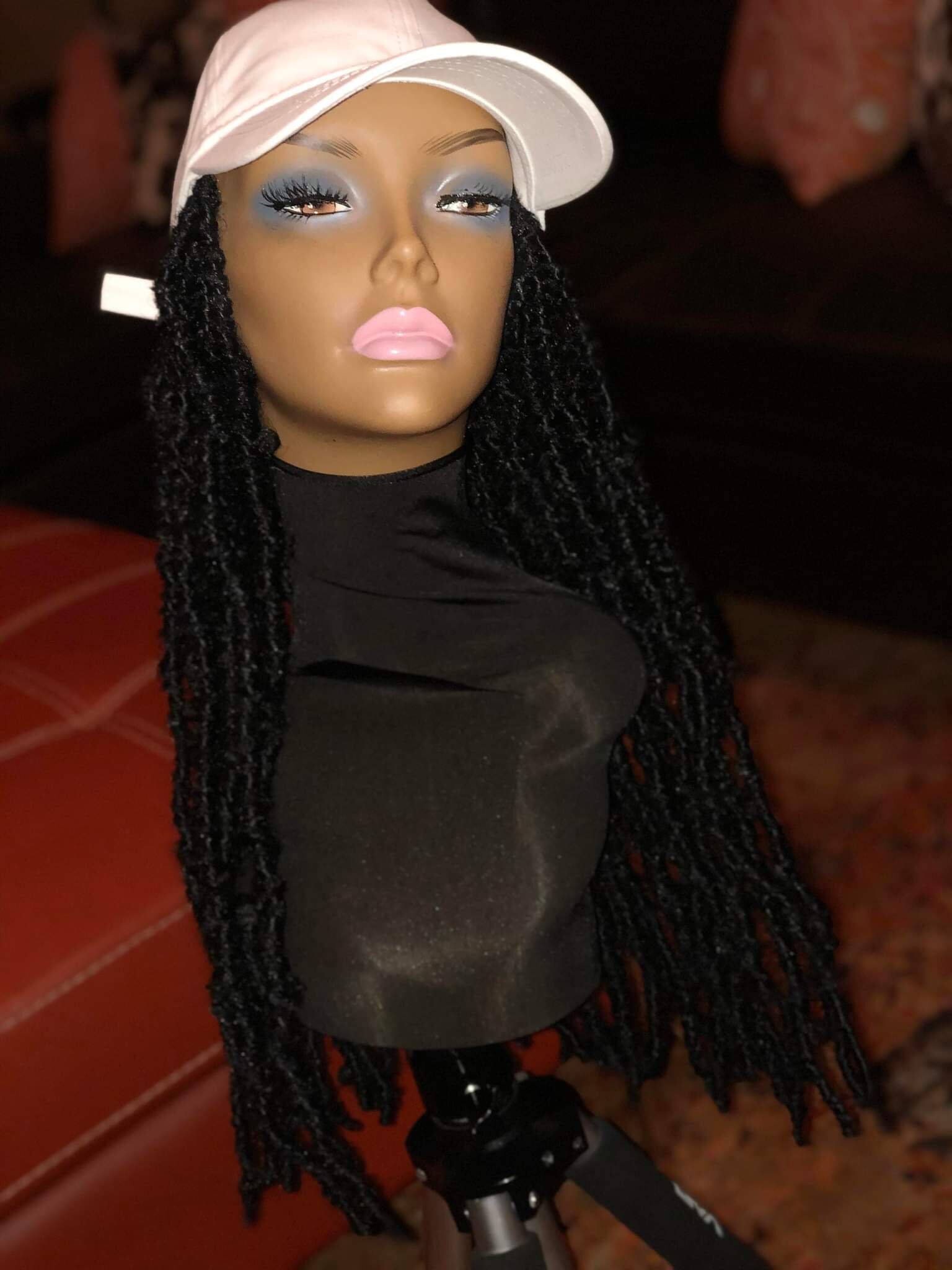 Braided Hat Wig,custom Distressed Locs - Etsy