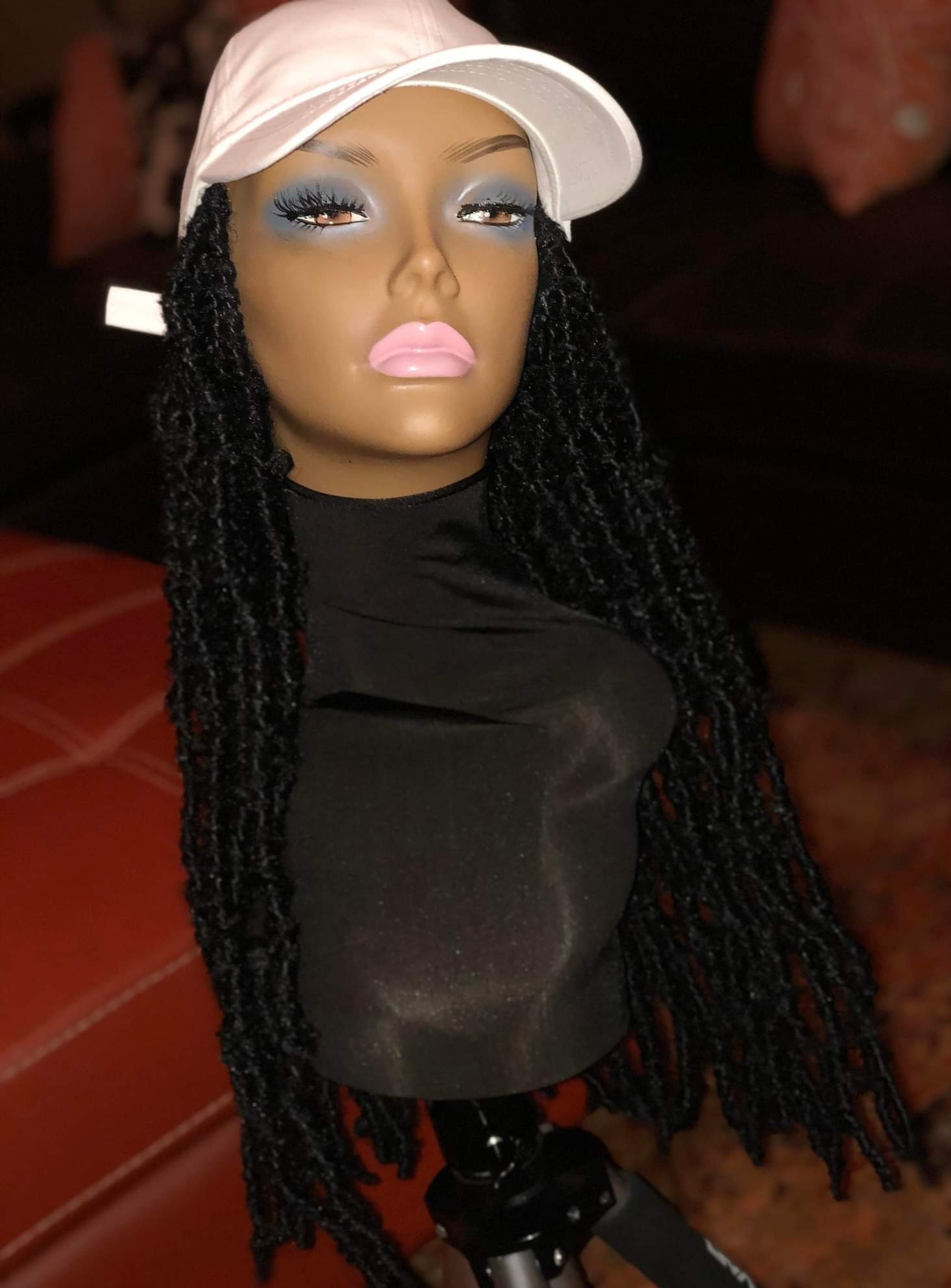 Braided Hat Wig,custom Distressed Locs - Etsy
