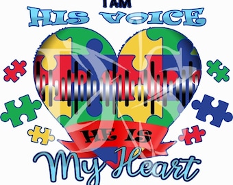 I Am His Voice He is My Heart | Etsy