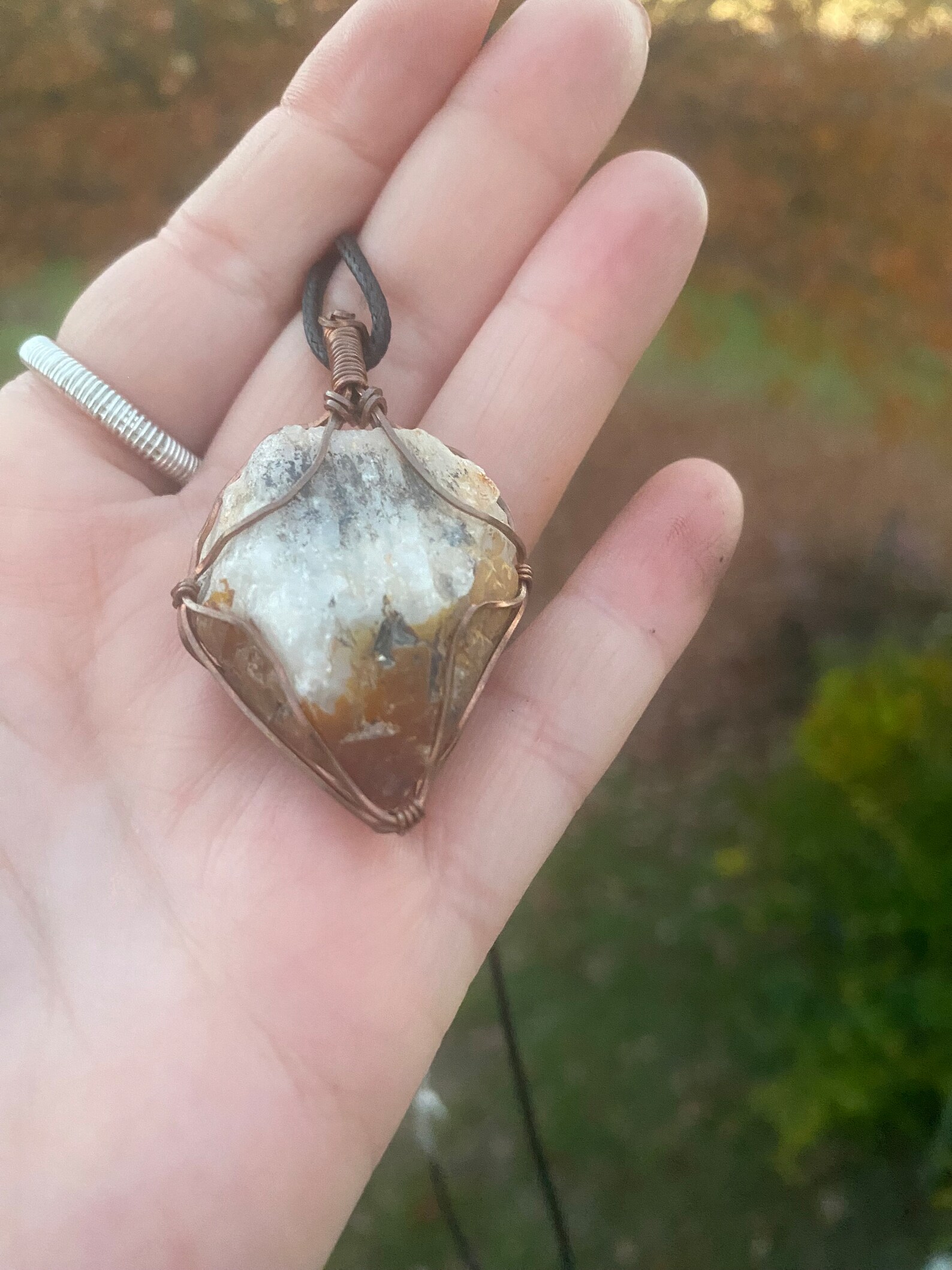 Iron Stained Quartz in Bare Copper - Etsy