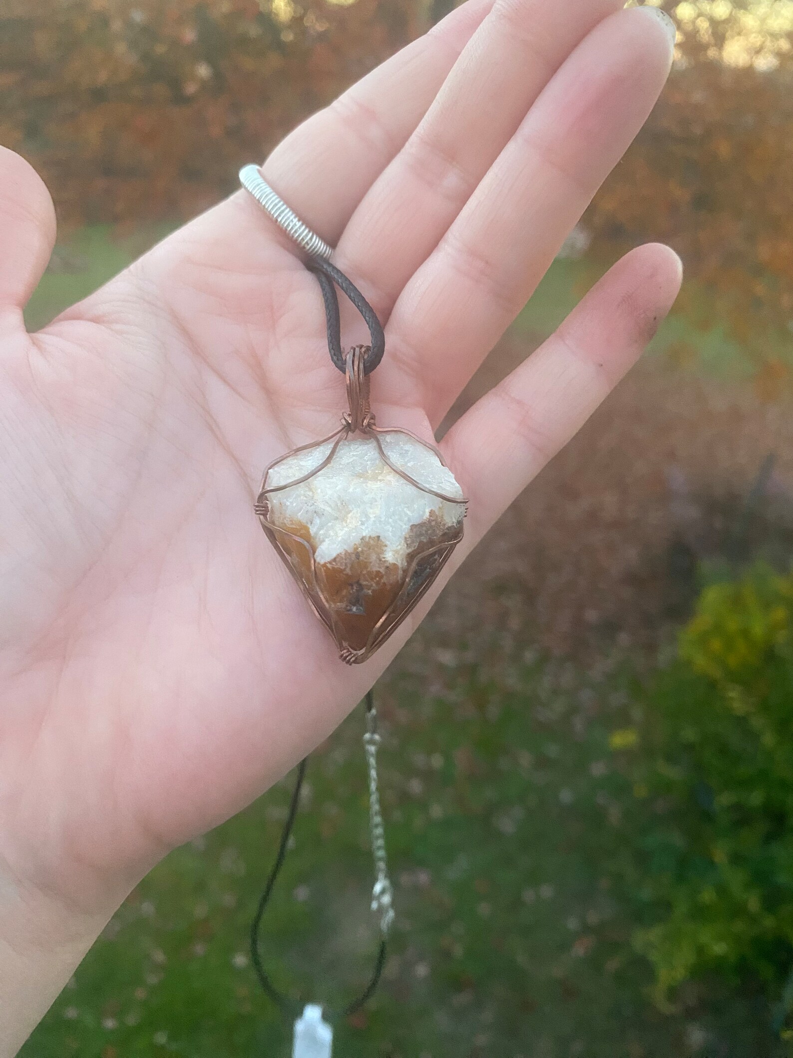 Iron Stained Quartz in Bare Copper - Etsy