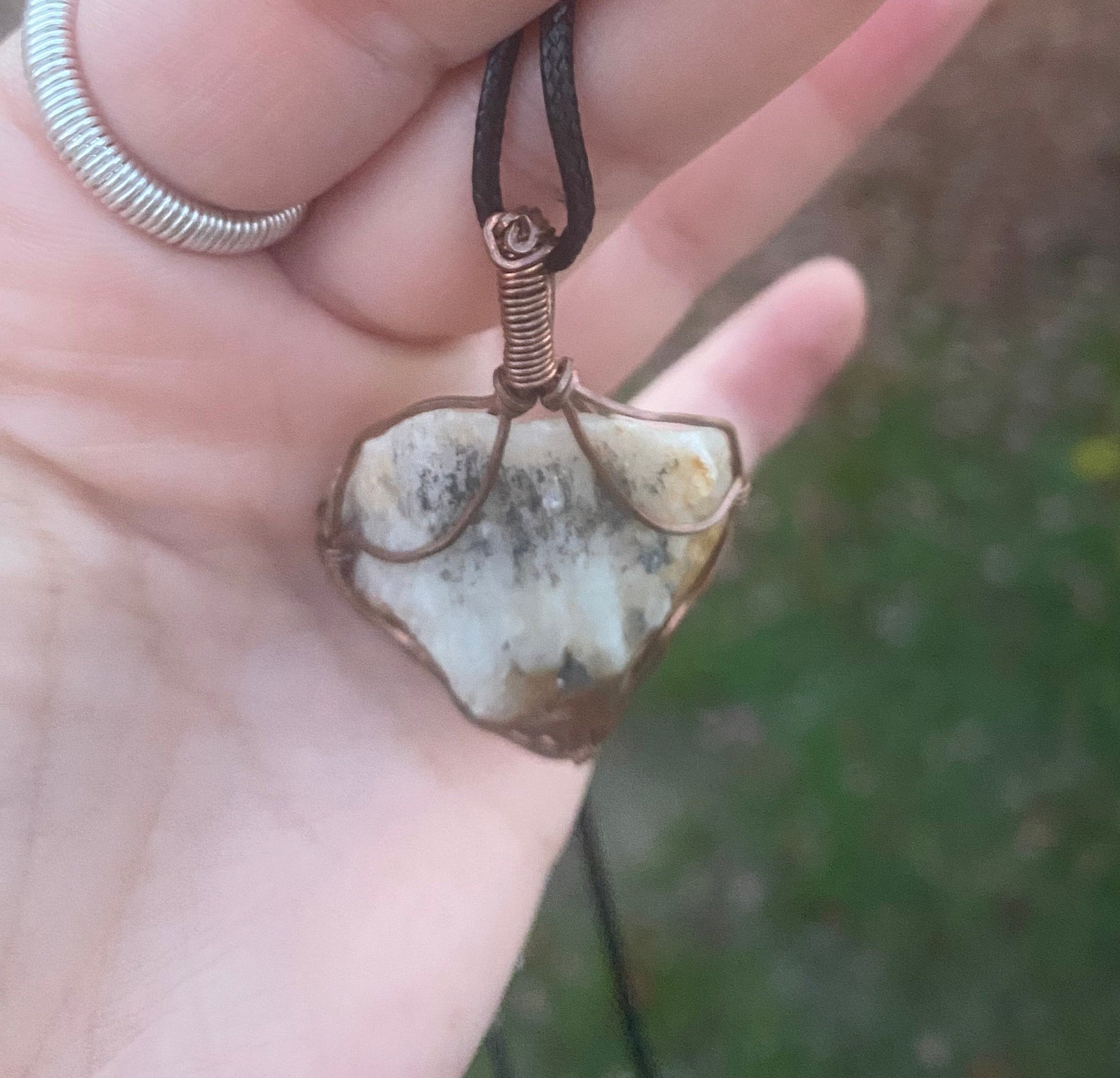 Iron Stained Quartz in Bare Copper - Etsy