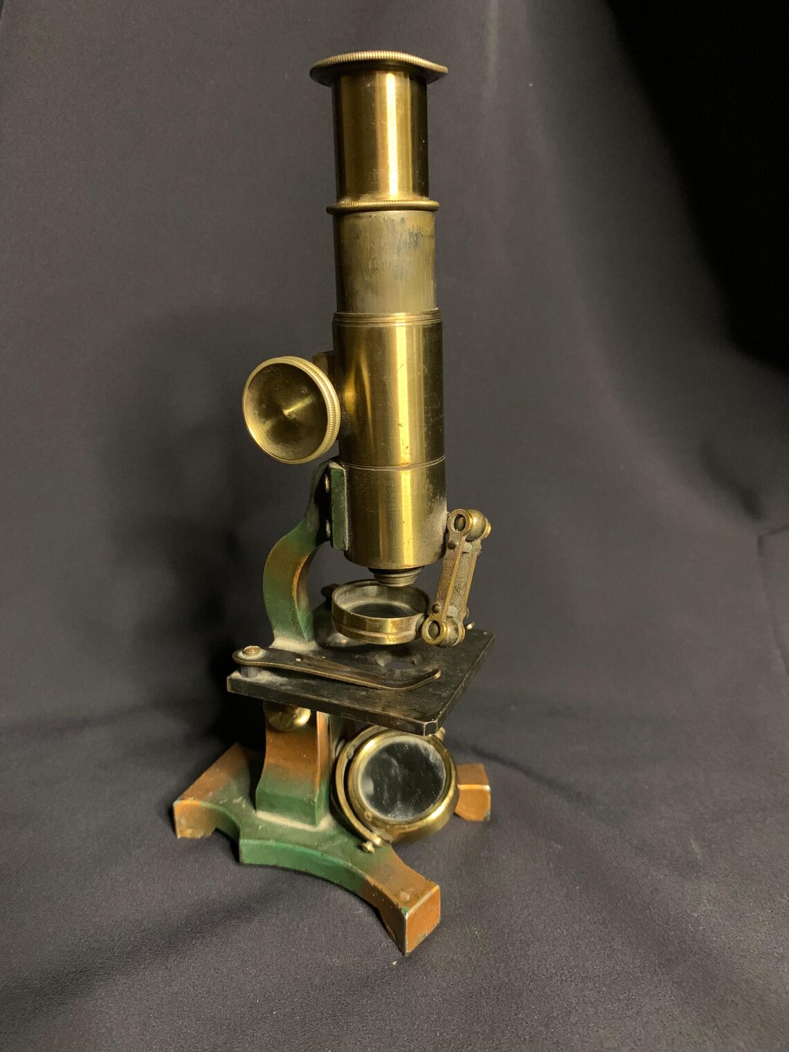 Vintage Microscope Brass - Etsy