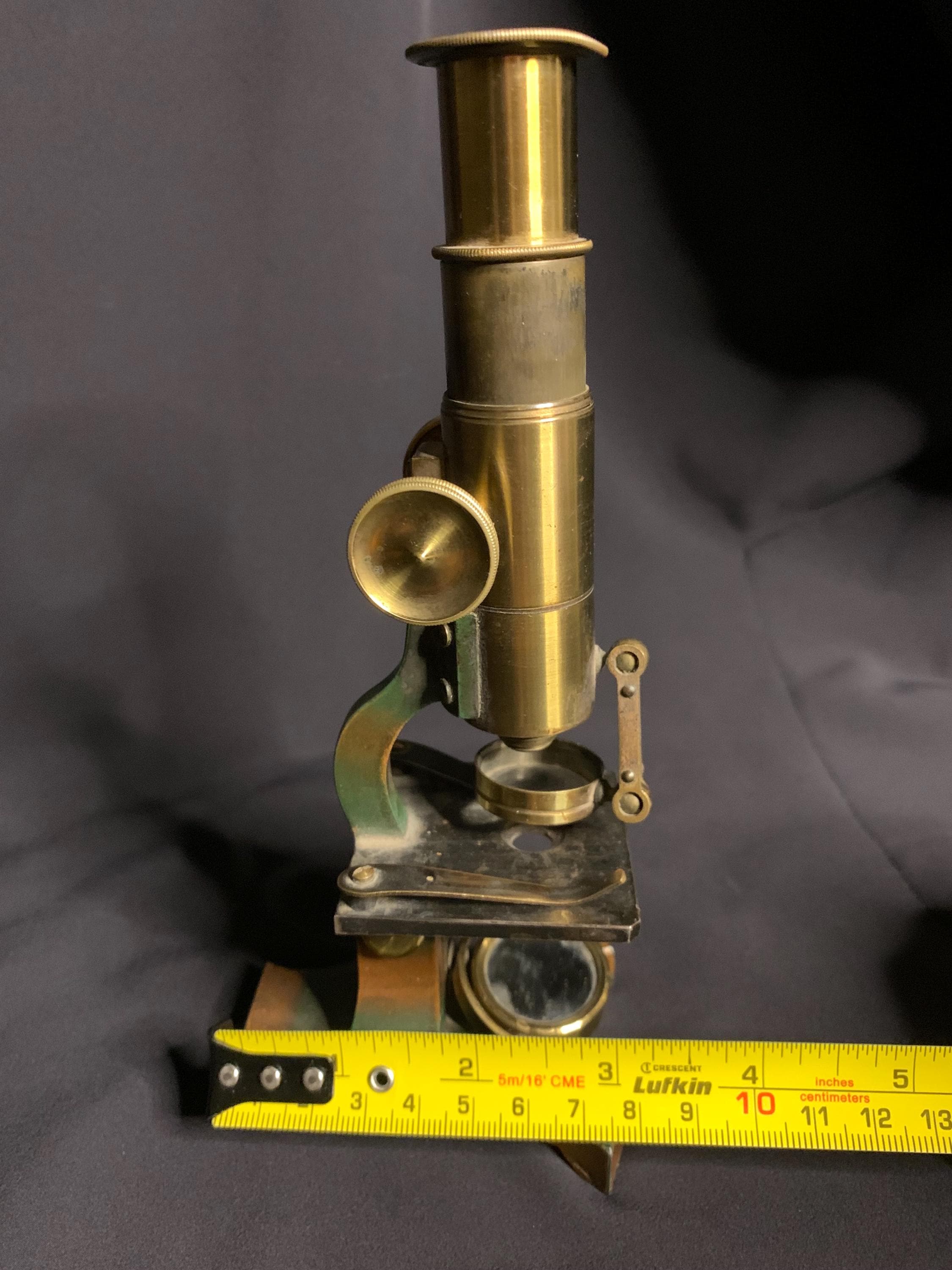 Vintage Microscope Brass - Etsy