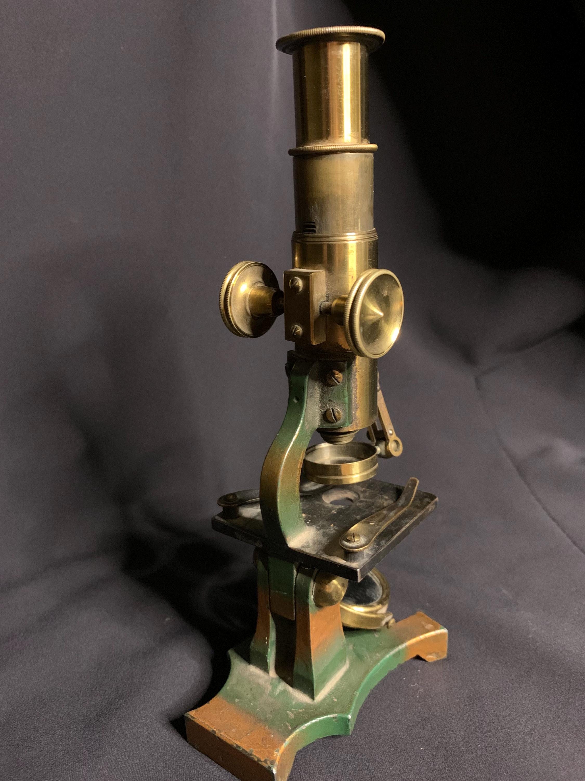 Vintage Microscope Brass - Etsy