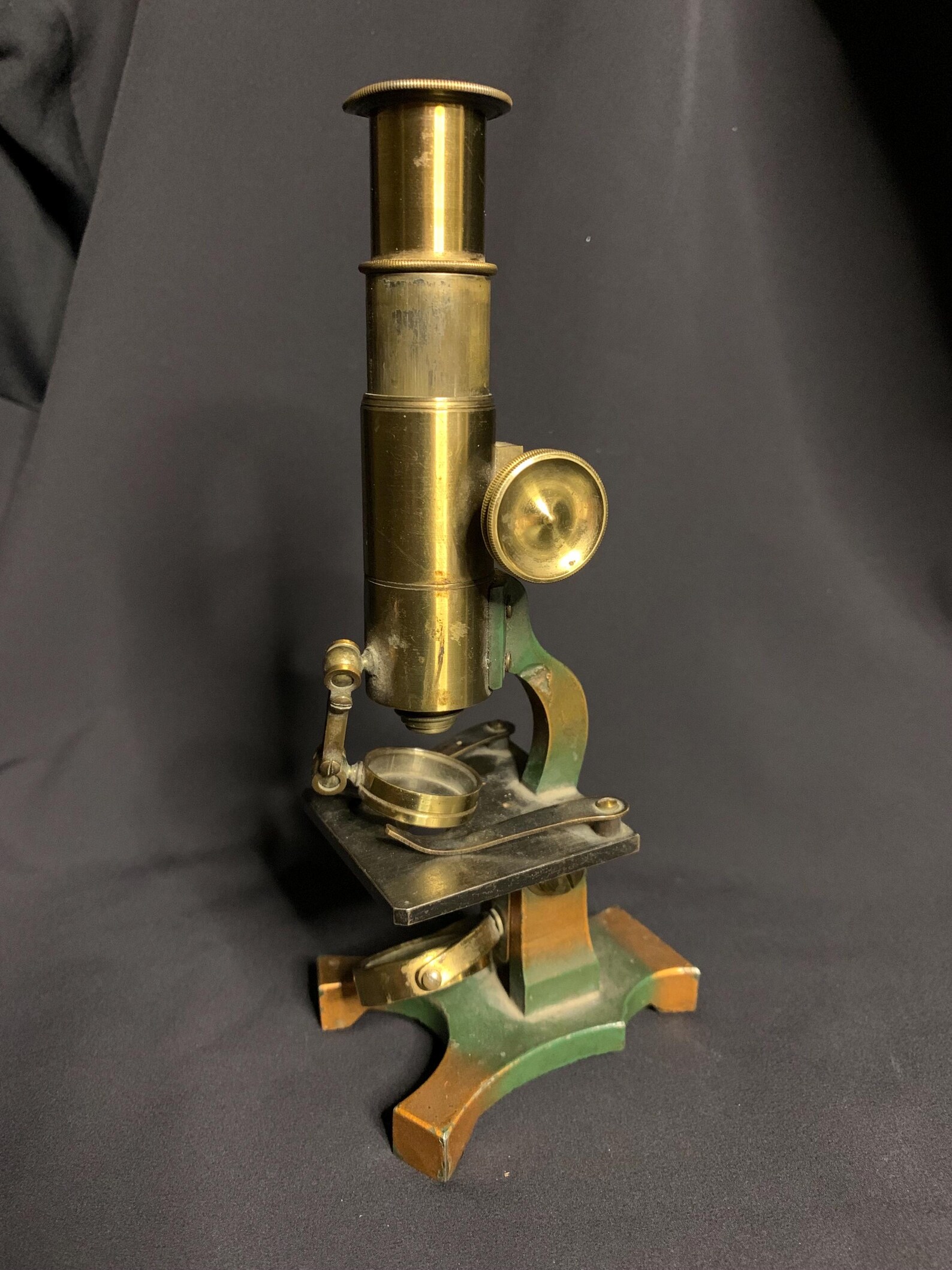 Vintage Microscope Brass - Etsy