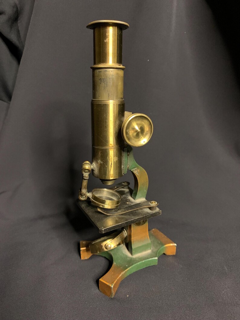 Vintage Microscope Brass - Etsy