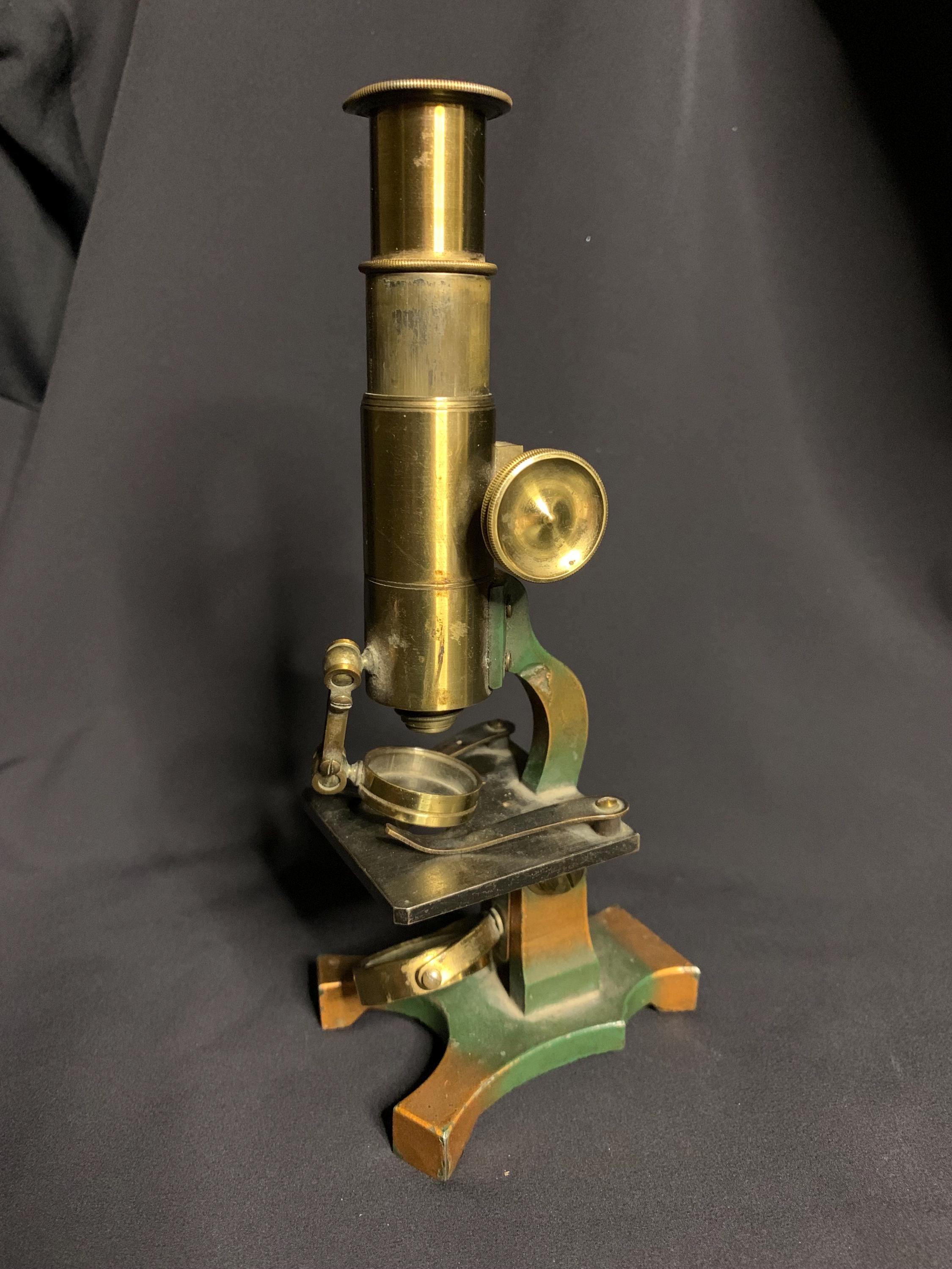 Vintage Microscope Brass - Etsy