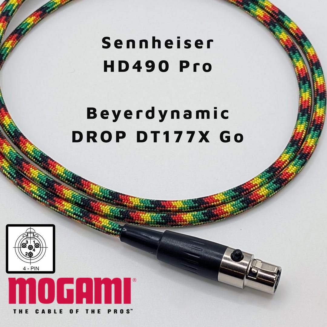 Sennheiser HD490 Pro Headphone Cable - Mogami - Made in U.S.A. - Etsy