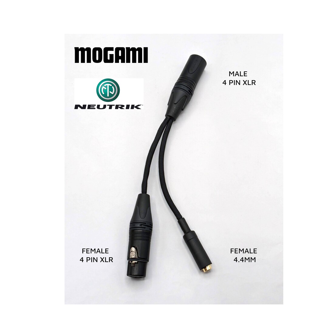 4-pin XLR Splitter Cable – Male to Female XLR & 4.4mm - Mogami OFC - Etsy