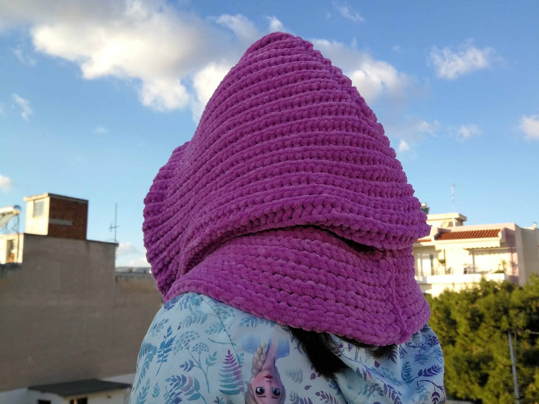 Crochet Cowl Hood Hat Pattern - Etsy