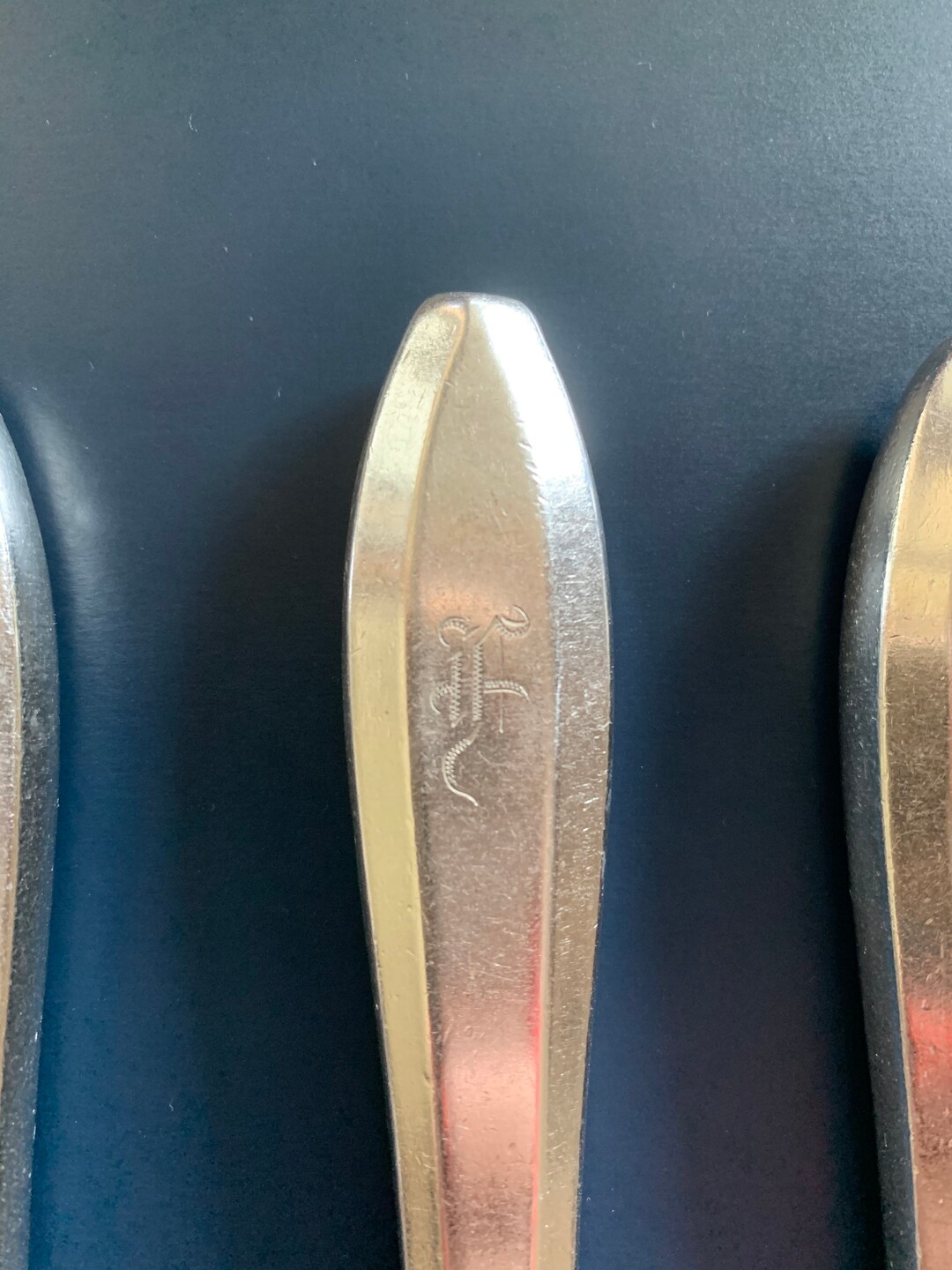 Oneida 1914 Patrician Silverplate “F” Engraved Service for 5 - Etsy